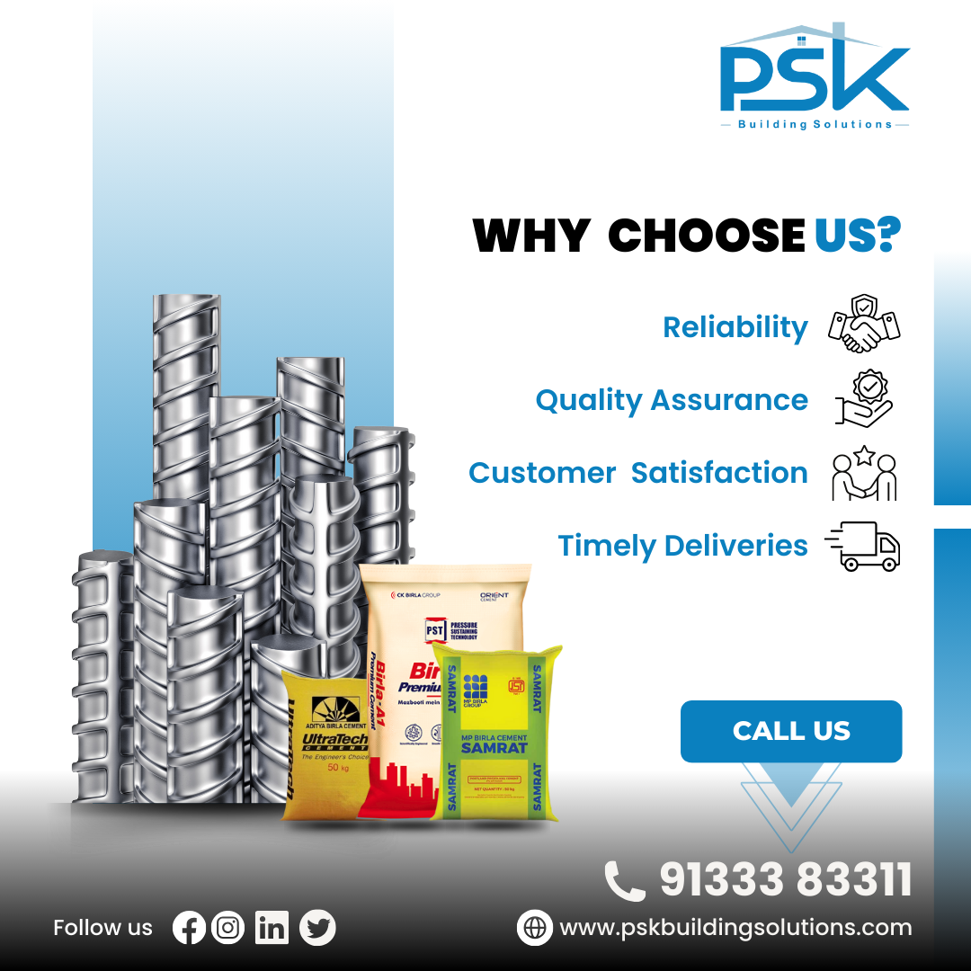 PSK Building Solutions - Top Steel Cement Distributor in Telangana